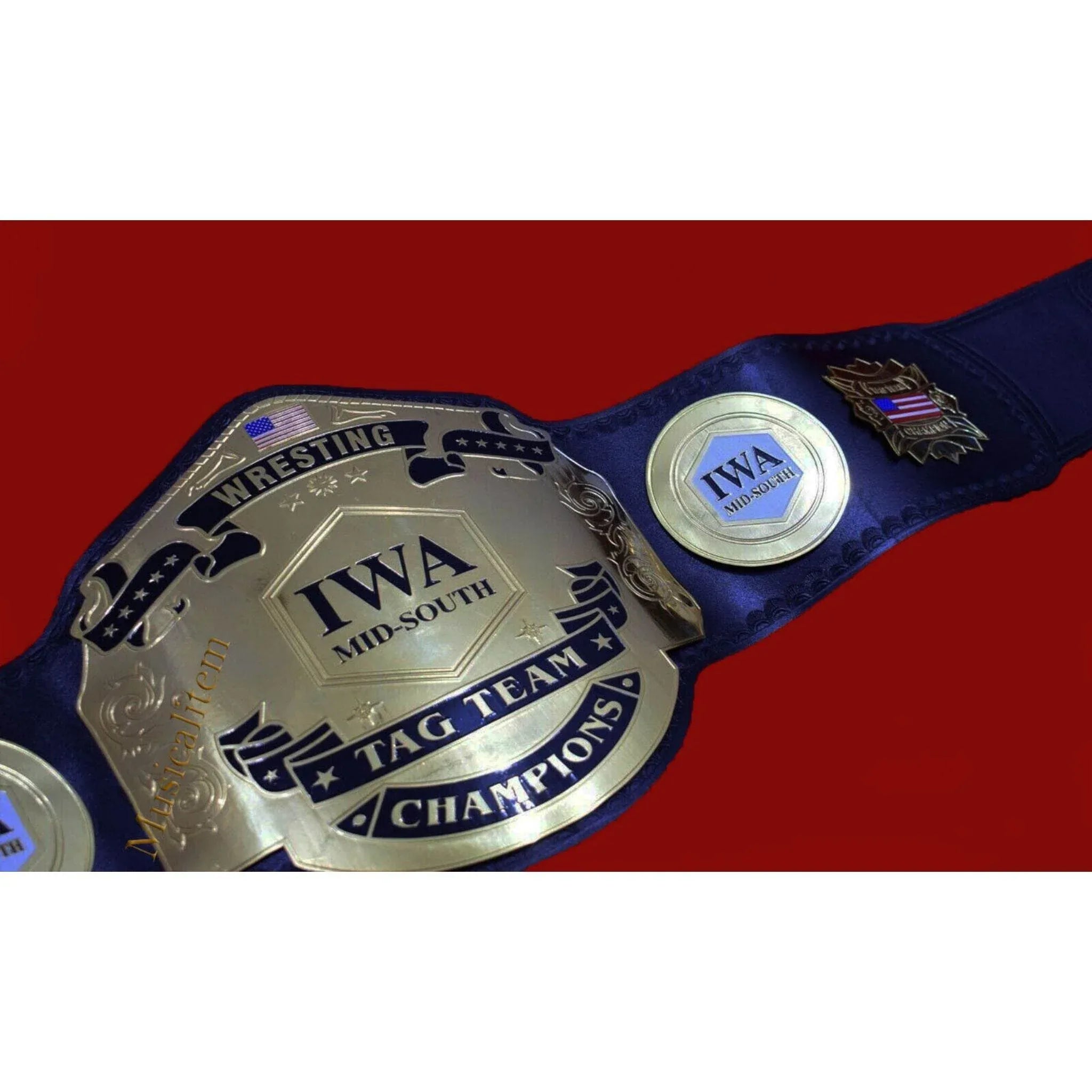 IWA Mid South Tag Team Wrestling Championship Title Belt | WWF Belt