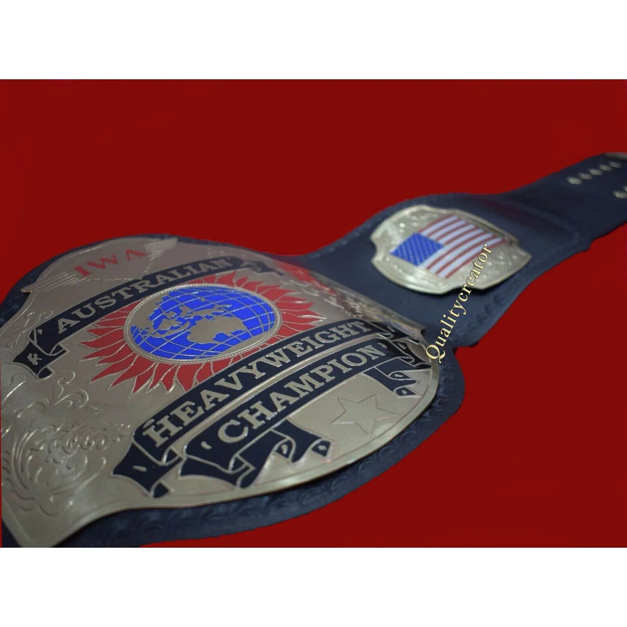New IWA Australian Heavyweight Championship Title Belt | WWF Belt